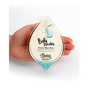 Shortie's Candle Company Baby Powder Natural Soy Wax Melts 3 Pack - 3 Highly Scented 3 Oz. Bars - Made with 100% Soy and Essential Fragrance Oils - Phthalate & Paraffin Free, Vegan, Non-Toxic
