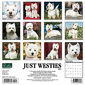 Just Westies 2021 Wall Calendar (Dog Breed Calendar)