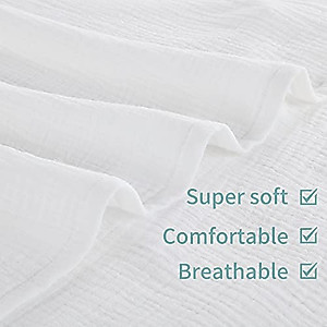 HOMBYS Muslin Baby Lounger Cover 2 Pack for Newborn, 100% Cotton Lounger Slipcover, Ultra Soft Removable Cover for Infant Lounger Pillow (Light Green & White)