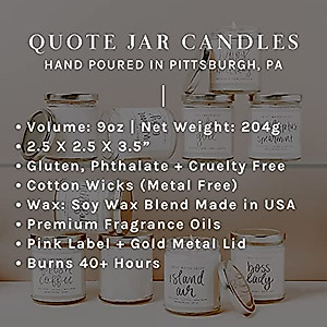 Sweet Water Decor, Congrats! Tropical Fruits and Sugared Citrus Island Scented Soy Wax Candle for Home | 9oz Clear Jar, 40 Hour Burn Time, Made in the USA