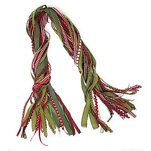 Christmas Ribbon for Crafts Holiday Ribbon for Gift Wrapping Holiday Ribbon Fabric Scraps Gift Ribbon for Gift Wrapping Fabric Ribbon Satin Ribbon Fringe Trim Grosgrain Ribbon Approx 30 Yd