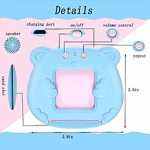 Talking Flash Cards Educational Toys for 1-6 Years Old Boys Girls, Toddlers Learning Toys Electronic Interactive Toys, Preschool Montessori Toys Christmas Birthday Gift(510 Words New Blue)