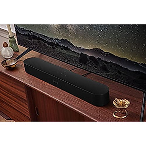 Sonos Beam (Gen 2). The compact smart soundbar for TV, music and more. (Black)