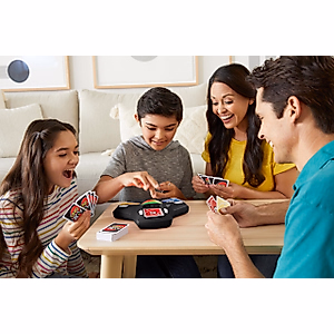 Mattel Games UNO Triple Play Card Game for Family Night with 3 Discard Piles, Lights & Sounds, Special Stealth Mode