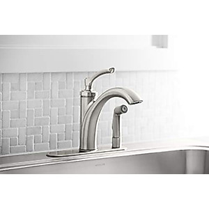 Kohler K-R29671-VS Linwood Kitchen Sink Faucet, Vibrant Stainless