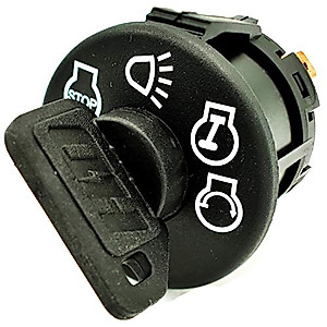 HD Switch Starter Ignition Switch Replaces Husqvarna Jonsered AYP Craftsman Dixon 539107541 107541 583068901 - Includes 1 Umbrella & 1 Steel Key & Free Carabiner