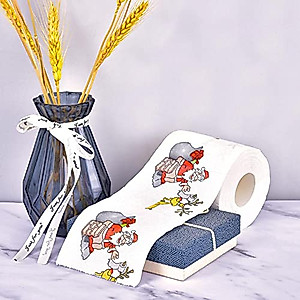 QUS Christmas Printing Toilet Paper Old Man Christmas Pattern Printing Printing Paper Series Printing Toilet Roll Paper Paper