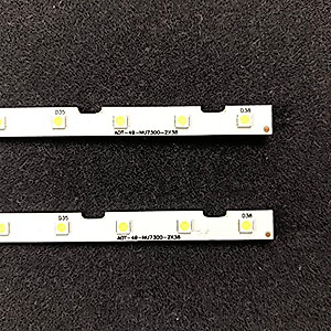 MYOBU 2 PCS/Set 38 LED Backlight Strip 49" TV AOT_49_NU7300_NU7100_2X38_3030C_d6t-2d1_19S2P Rev. V4 UE49NU7140 UE49NU7100 Fit for Samsung lightbar