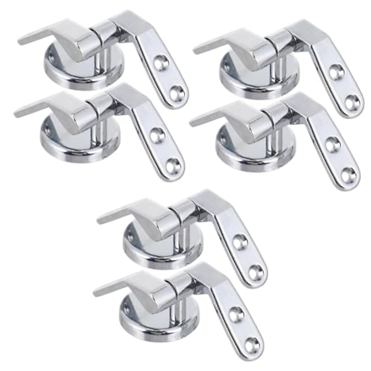 Uonlytech 3 Sets Toilet Lid Hinge Toilet Bolts Toilet Repair Kit Toilet Lid Fixing Hinge Toilet Cover Hinges Toilet Fasteners Potty Seat for Toilet Home Toilet Cover Hinge Zinc Alloy Bracket