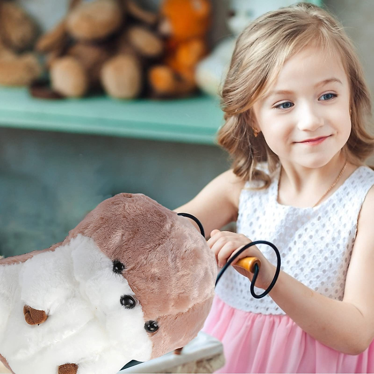 AEECASI Cute Otter Stuffed Animal Plush Doll, Otter Plushie Christmas Birthday Soft Toy Gifts for Kids, Sea Otter Cuddle Pillow Home Decor, 11.8"