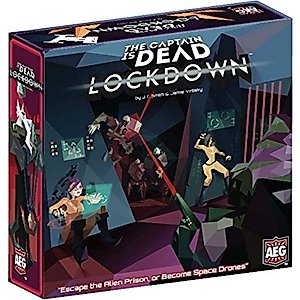 The Captain is Dead Lockdown - Cooperative Board Game, Escape The Prison, Avoid The Aliens, 1 to 7 Players, 45 Minute Playtime, Ages 12 and Up, Alderac Entertainment Group (AEG)