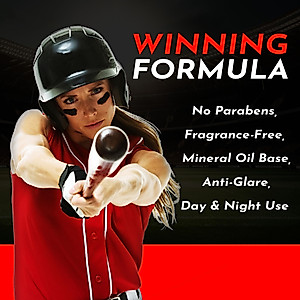 All-Out War Eye Black Stick, Non-Toxic, Dark Black Sports Drip, Anti-Glare, Stays On All Game, Baseball, Football, Lacrosse, Softball, Eye Black Baseball Accessories, Eyeblack Baseball Drip, 3 Pack