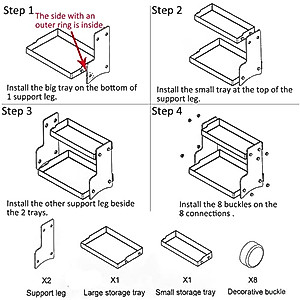 Ykpoqir Acrylic Bathroom Organizer Countertop 2-Tier Makeup Organizer Bathroom Counter Shelf Storage Organization Bathroom Trays, Holders for Kitchen, Dresser