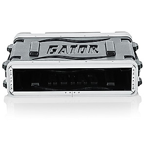 Gator Lightweight Molded 2U Rack Case with Heavy Duty Latches; Shallow 14.25' depth (GR-2S)