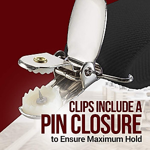 HOLD'EM Mens Elastic X Back No Slip Pin Clip Straight Clip Suspenders - White (Tall, 54" Long)