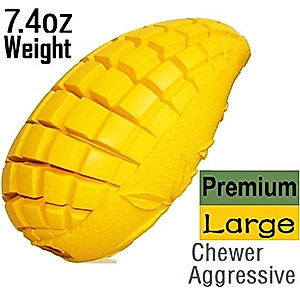 LPHSNR Upgrade Mango Dumbbells Dog Chew Toys for Aggressive Chewers, Indestructible Tough Dog Toys Interactive Durable with Mango Scent, Teething Clean for Large Puppy Medium Dogs Bite Resistant