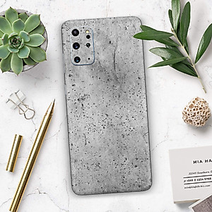 DesignSkinz Concrete Grunge Texture Protective Vinyl Decal Wrap Skin Cover Compatible with The Samsung Galaxy S20 (Screen Trim & Back Glass Skin)
