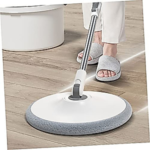 DOITOOL Disc Mop Cleaning Mop Window Glass Cleaner Household Cleaner Floor Dry Mop Cleaning Round Mop Round Mirror Floor Mop Wet Dry Mop for Floor Cleaning Floor Cleaning Mop to Rotate