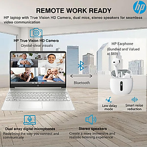 HP Laptop Computer, 15.6 Inch HD Touchscreen Display, 11th Gen Intel Core i3-1115G4(Beat i5-1035G4), 8GB RAM, 256GB SSD, Windows 11 Pro, Webcam, HDMI, WiFi 5, Silver, PCM