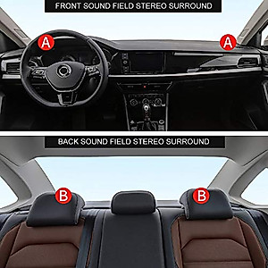 DriSentri Car Speakers, 1200W Car Dome Tweeter, 2pcs Universal 12V Tweeters Mini Horn Music Dome Loudspeaker Audio Speaker for Car Audio System, Car Audio Tweeters