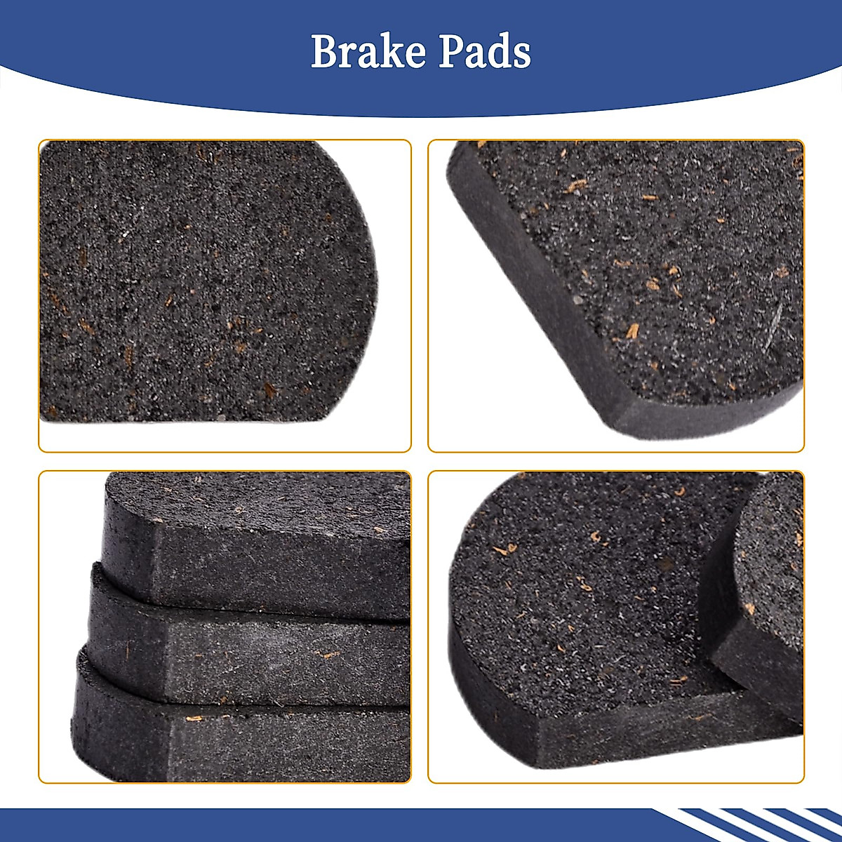 Getfarway 4Pcs Heavy Duty Go Cart Brake Pads Compatible with Manco 9597 Brake Pads for Go Kart Cart Car Mini Bike Caliper Go Kart Brake Pads