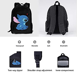 GCNqat Laptop Backpack 17 Inch Bookbag Large Capacity Daypack for Men Women Teens Hiking Camping