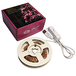 RUICHEN USB Fairy Lights 20 Ft 120 LED String Lights with On/Off Switch, Waterproof Copper Wire Lights for Bedroom Wall Ceiling Wreath Christmas Easter Valentines Day Wedding Party (Pink)