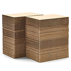 200 Pack 5x7 Corrugated Cardboard Sheets for Mailers, Flat Packaging Inserts for Shipping, Mailing, Crafts, 2mm Thick