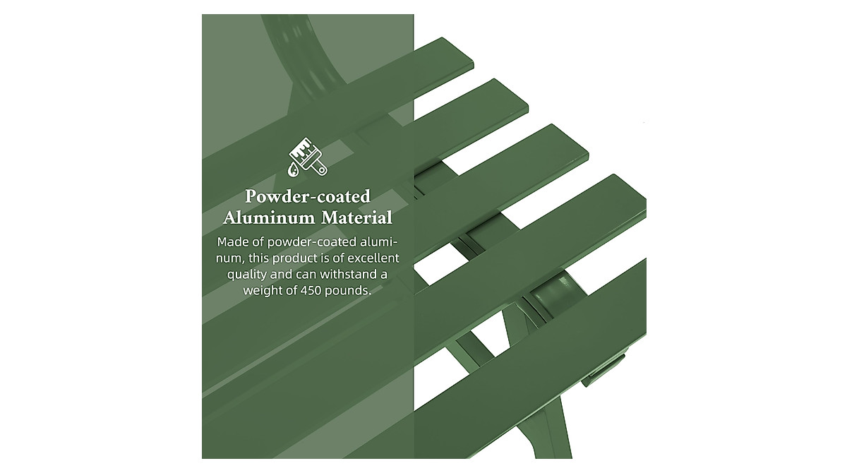 Eongdn Garden Bench - Comfortable 2-Person Outdoor Seating