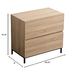 Elegant Decor 32 inch lateral File Cabinet in Mango Wood