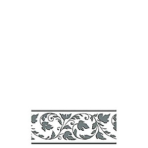 Silver Guest Towel Napkin Holder Caddy and Premium Quality Everyday Bathroom Guest Towels Bundle (Silver Border)