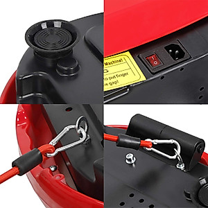 ZENY Vibration Plate Exercise Machine, Whole Body Workout Vibration Fitness Platform for Weight Loss, Toning Wellness, Home Gym Equipment (Red)