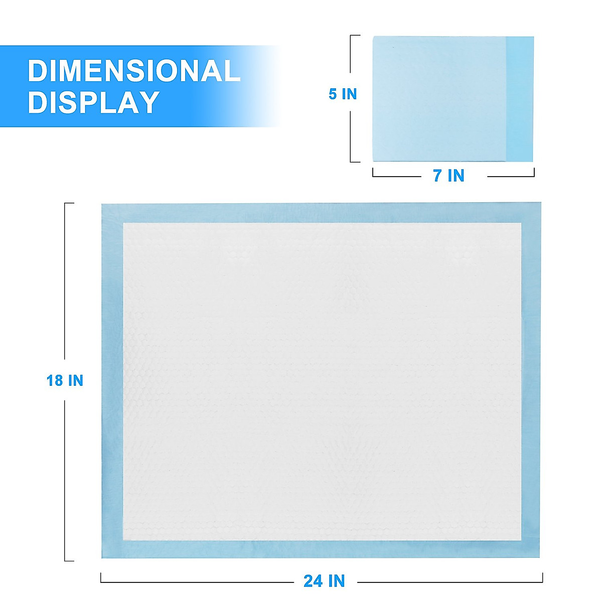 Disposable Large Changing Pads, High Absorbent Waterproof Portable Mattress, Leak-Proof Breathable Incontinence Pad, Play Sheet Bed Chair Table mat Protector, Adult Child Baby Pets Underpad