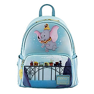 Loungefly Disney Dumbo 80th Anniversary Don't Just Fly Soar Womens Double Strap Shoulder Bag Purse