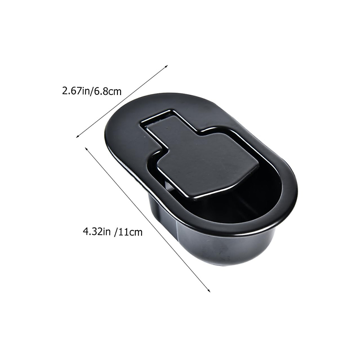 CIYODO 2pcs Versatilen Chair Pull Handle Metal Handle Part Black Lounge Chair Black Recliner Metal Legs for Furniture Recliner Pull Handle Replacement Aluminum Alloy