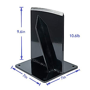 HANDYGO Wood Kindling Splitter - High Strength Structural Steel Firewood Splitter, Wood Splitter Wedge, for Small Wood Stove and Fireplace Manual Log Splitter, Black