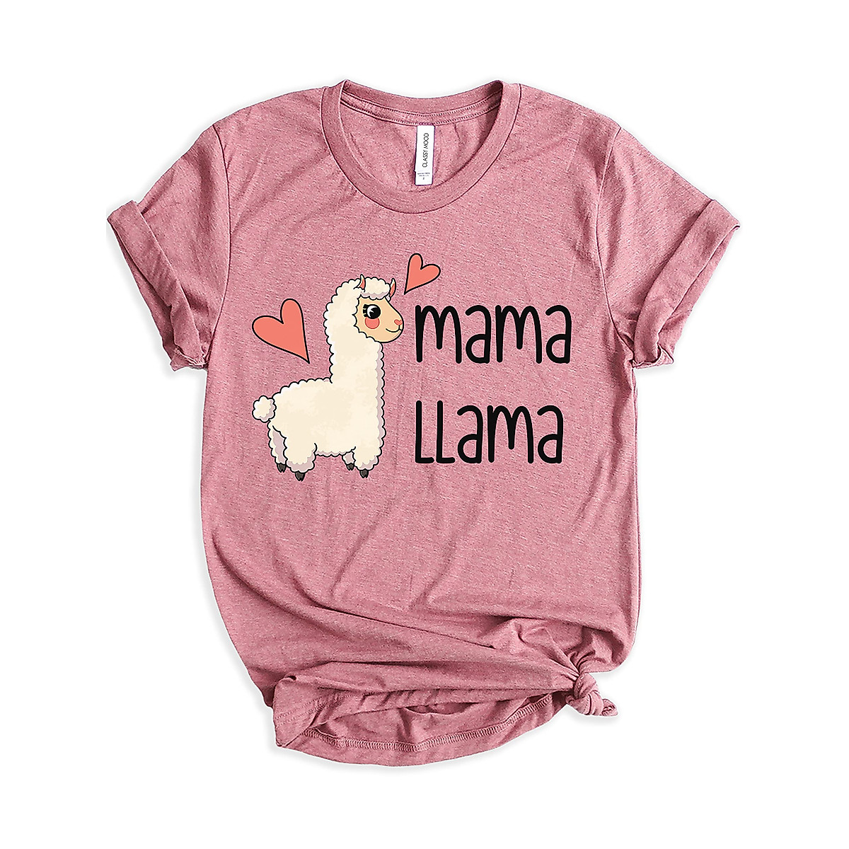 Teeny Fox Mama Llama Little Lama Mother Daughter Matching Outfits Mom and Me Cute Family Shirts