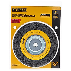 DEWALT Wire Wheel for Bench Grinder, Crimped Wire, 8-Inch