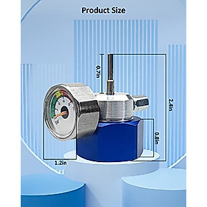 YIGUCS Airsoft Propane Filling Adapter for Green Gas with Pressure Gauges and Thimble Protective Cover Use with Propane Camping Tank