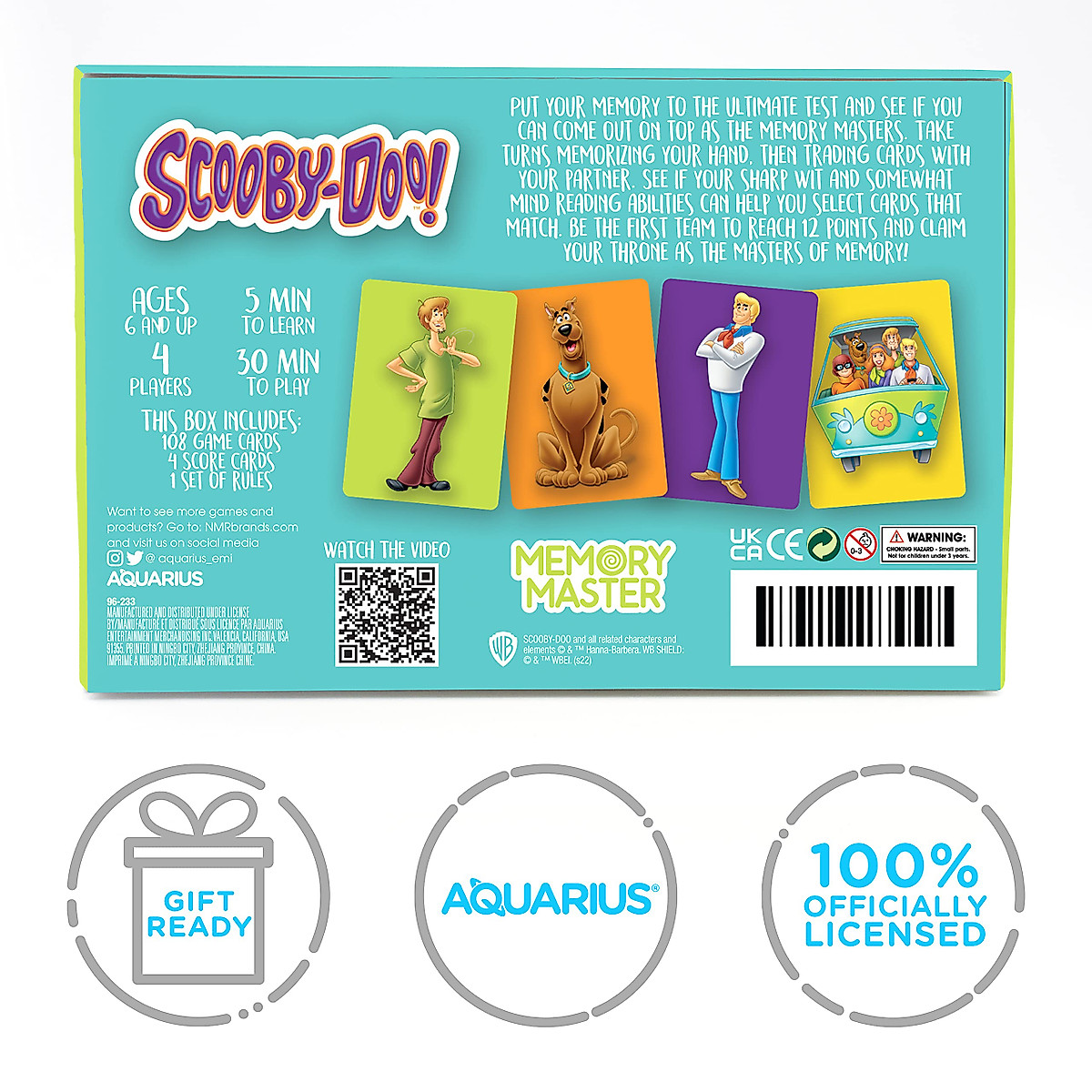 AQUARIUS - Scooby-Doo Memory Master Card Game