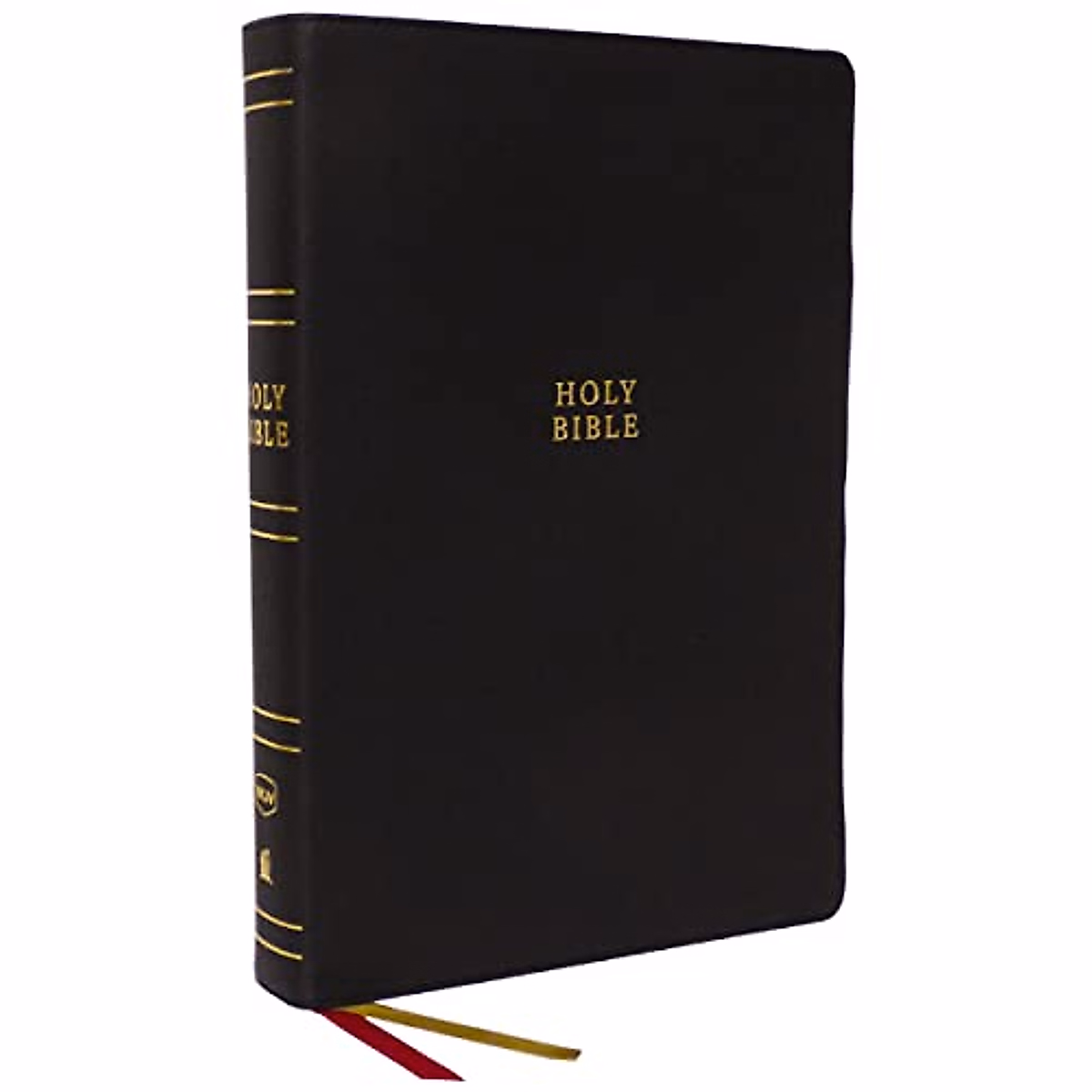 NKJV Holy Bible, Super Giant Print Reference Bible, Black Genuine Leather, 43,000 Cross References, Red Letter, Comfort Print: New King James Version
