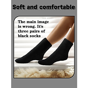 Bencailor 3 Pairs Women Toe Socks Fuzzy Toe Socks Warm Winter Toe Socks Five Toe Socks for Women Men, Size 5-8(Black)