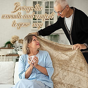 4 Pcs Large Throw Blanket for Bed Couch Waffle Textured Soft Fleece Blanket Winter Fuzzy Baby Blanket, Cozy, Lightweight, Warm, Plush, 50 x 70 Inches, 4 Colors