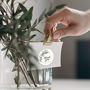 Floral Thank You Sticky Label Water Color Flower Design 500 Labels per Roll for Birthdays 1.0inch for Wedding Birthday Party Business (A7)