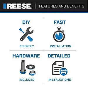 Reese Towpower Trailer Hitch Class IV, 2 in. Receiver, Compatible with Select Ford F-150