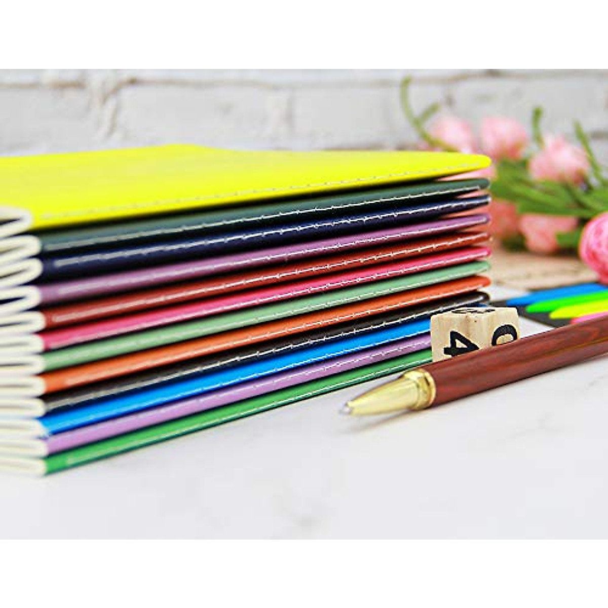 Zegrox A5 Colorful Blank Sketchbook Unruled Journal Pack Planner with Unlined Paper,Thick Blank Journal -60 Pages, 12 Pack (Blank)