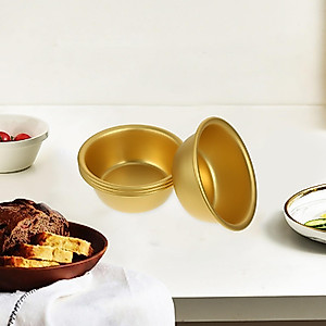 Kichvoe Korean Pot Korean Rice Wine Bowl: 4pcs Korean Rice Aluminum Bowls Korean Traditional Bowls Multi-function for Home Restaurant Food Pickle Golden 12cm Korean Stone Pot