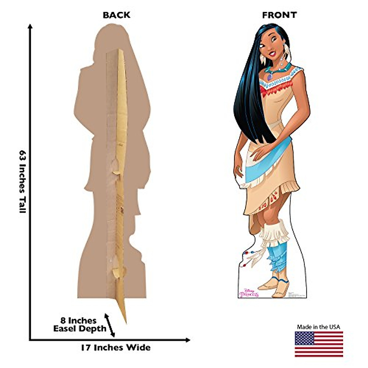 Advanced Graphics Pocahontas Life Size Cardboard Cutout Standup - Disney Princess Friendship Adventures