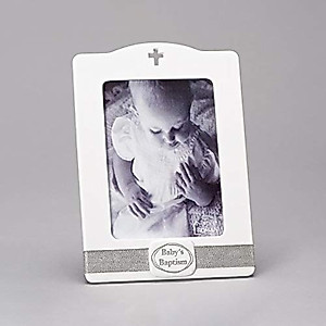 Roman 10" H Baby Baptism Photo Frame - Holds 5X7