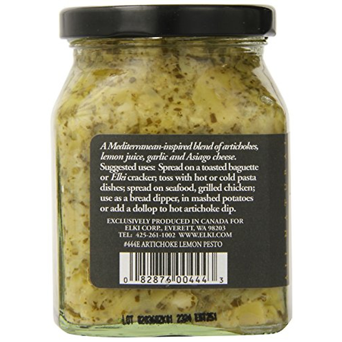 World Market Elki's Gourmet Artichoke Lemon Pesto Sauce - Creamy Spreads for Pasta, Baked Chicken, Fish and Crackers - Made from Fresh and Natural Ingredients - Mediterranean Inspired - 10 Ounce